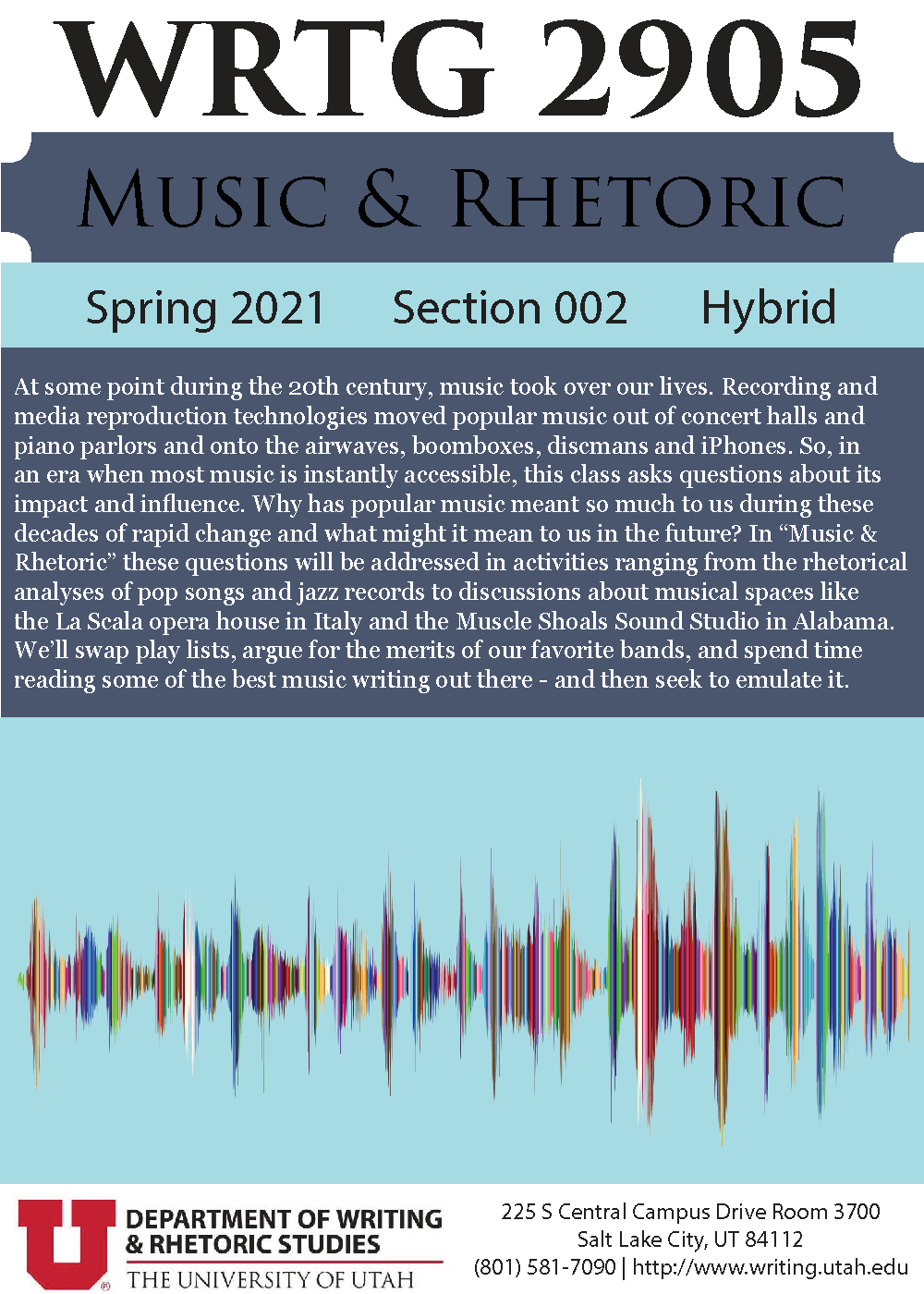 Featured Courses - Department of Writing and Rhetoric Studies - The ...